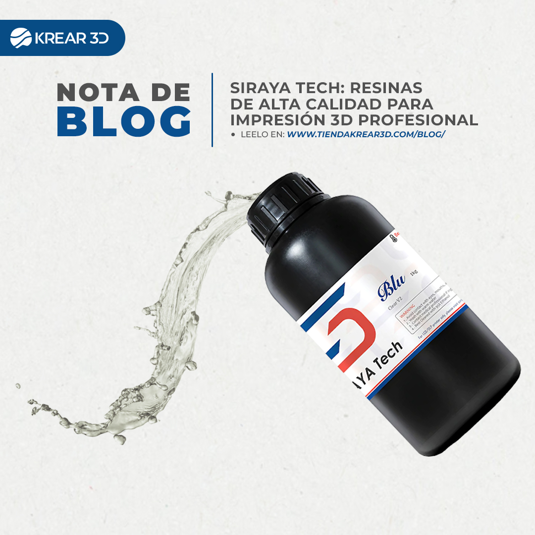 Siraya Tech: Resinas de Alta Calidad para Impresión 3D Profesional | Krear 3D