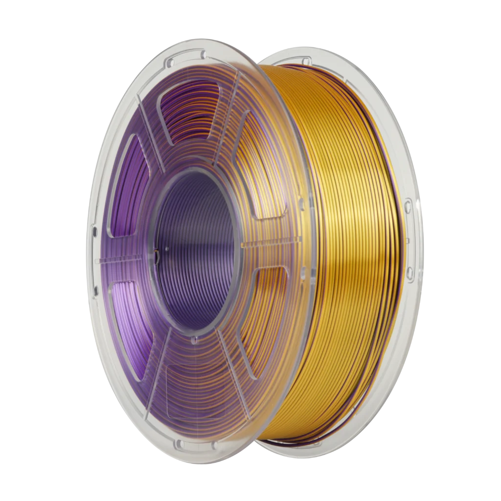 Sunlu PLA Sedoso Tri-Color Negro Oro Morado 1.75mm 1Kg