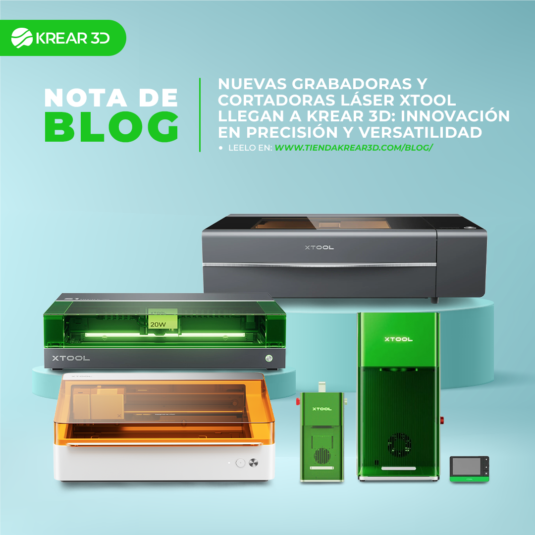Nuevas grabadoras y cortadoras láser xTool llegan a Krear 3D: Innovación en precisión y ...